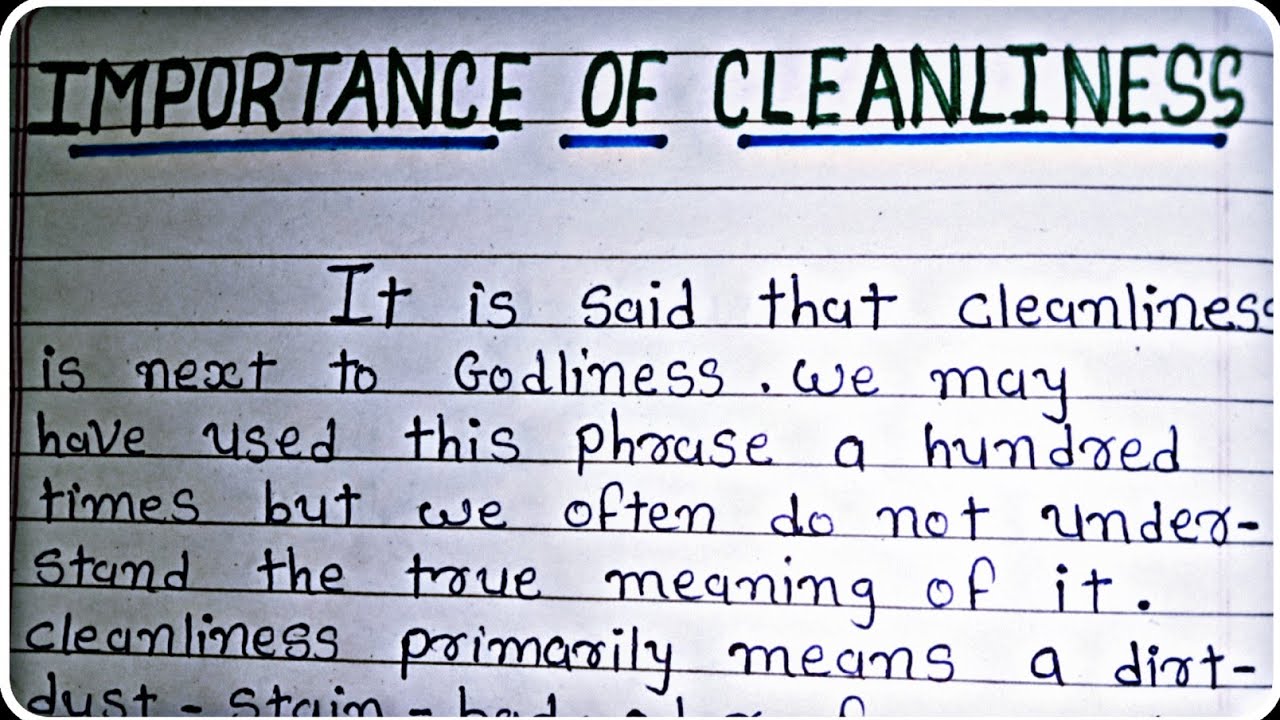 Importance of cleanliness essay | Essay on Importance of cleanliness ...