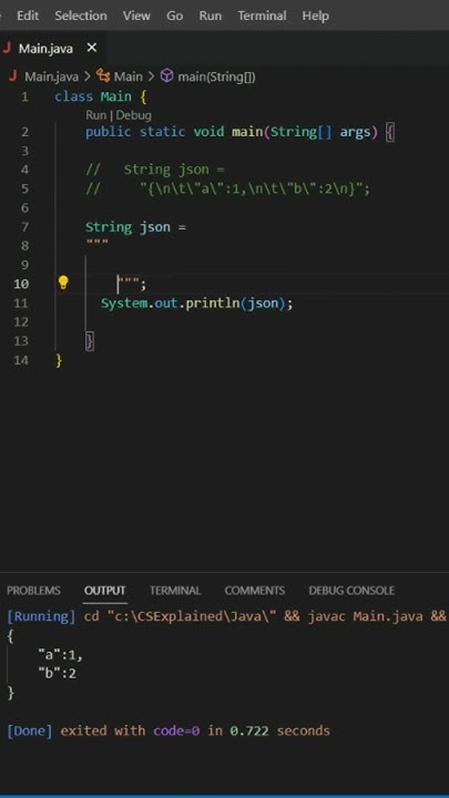 Avoid using \n, \t, and other escape characters to format Strings! Use Text Blocks instead ...