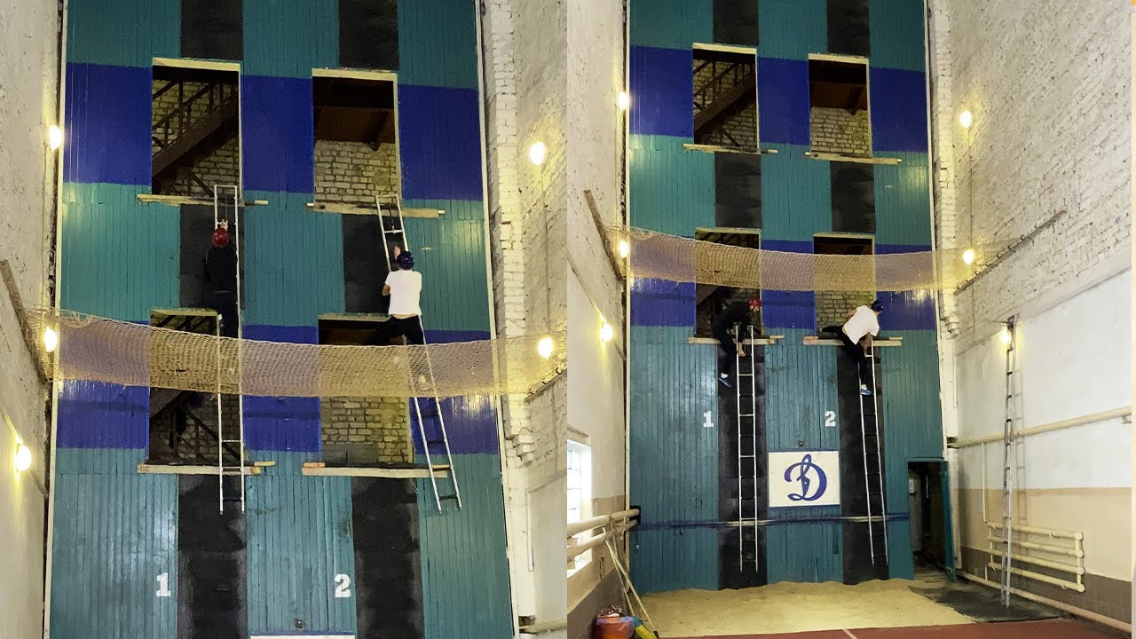 Russian Firefighters Ladder Training || WooGlobe - YouTube