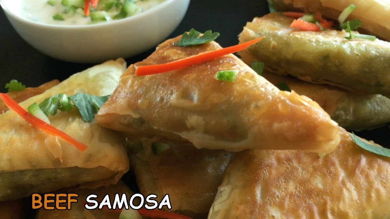Beef Samosa | Simpler Version Using Filo Pastry - YouTube