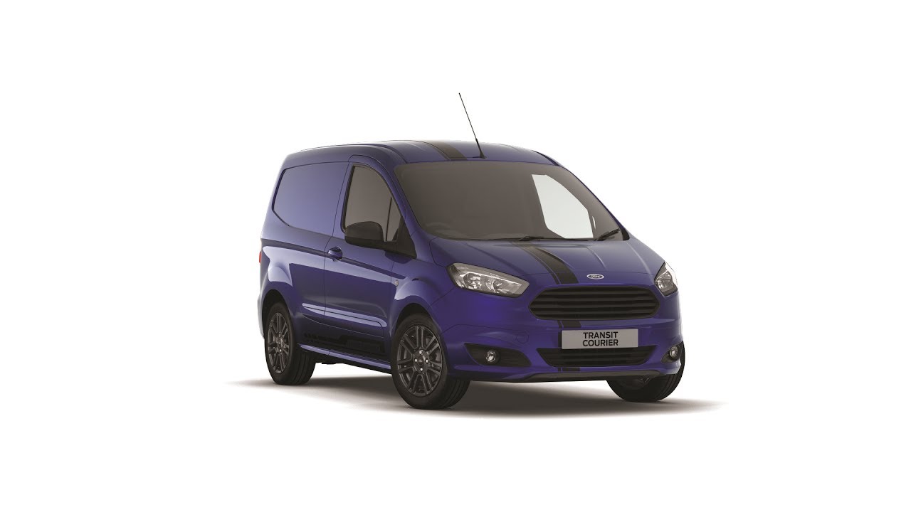 Ford Transit Courier Sport Van Deep Impact Blue Metallic - YouTube