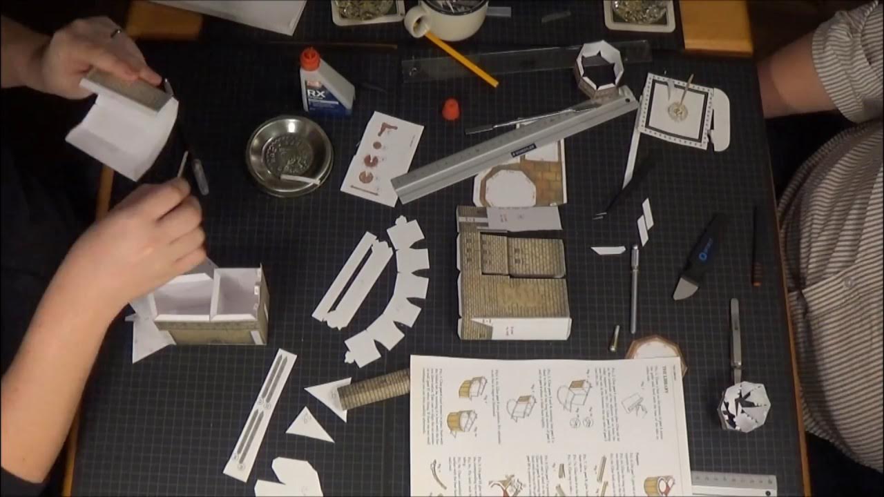 The Unseen University Cut-out Book pt.1 The Library - YouTube