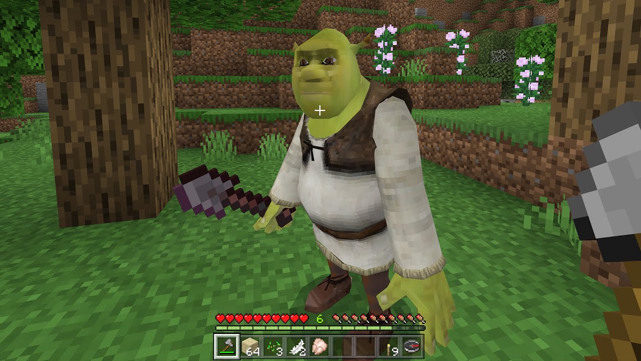 shrek in minecraft - YouTube