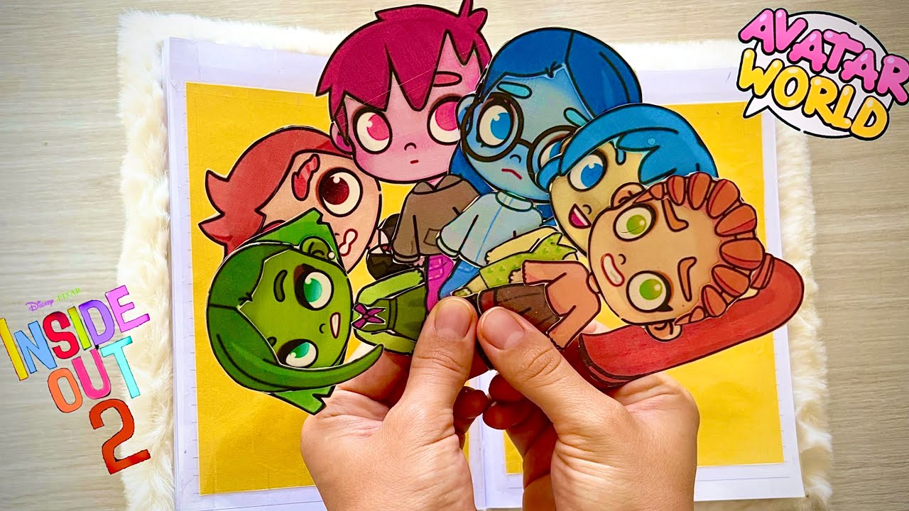 Avatar World X İnside Out / How to make an Inside Out Character Book ...