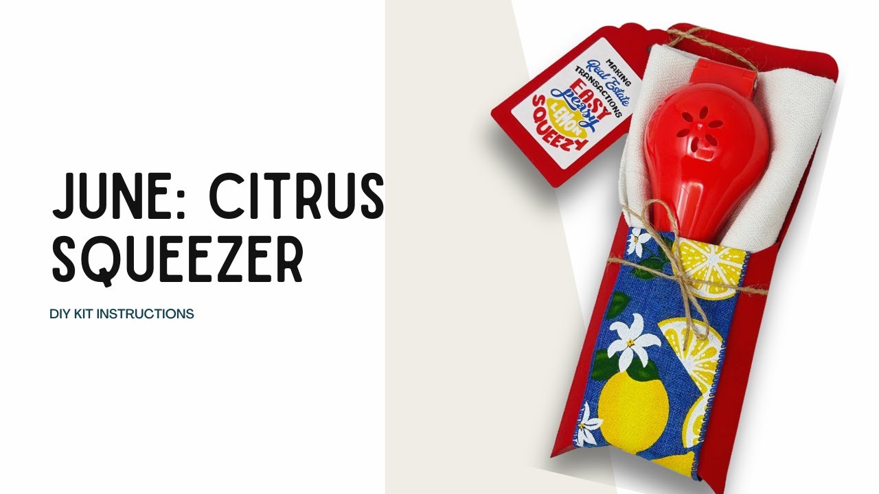 June DIY KIT Instructions: Citrus Squeezer - YouTube