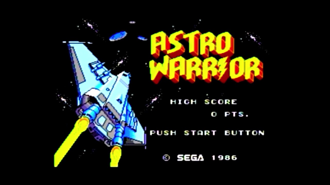 Astro Warrior Title Screen Music Theme Sega Master System - YouTube
