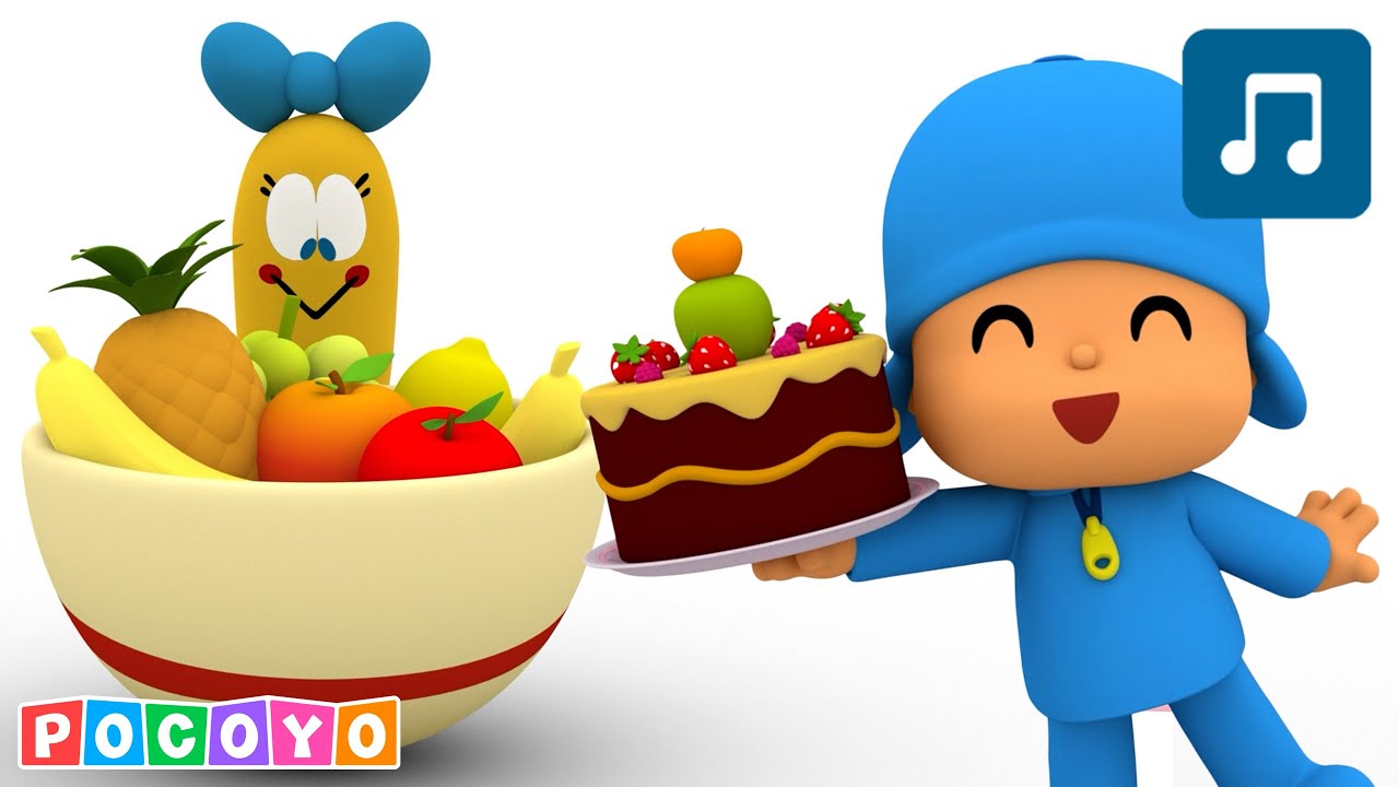 🎂 The FRUIT CAKE SONG 🍉 | Eating Healthy Together! | The BEST Pocoyo ...