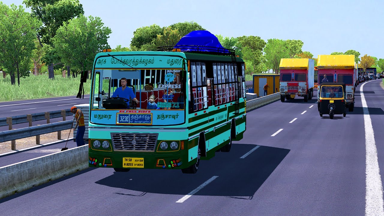 Full Speed TNSTC Bus Journey | TNSTC on Express Way | Tamil Nadu ...