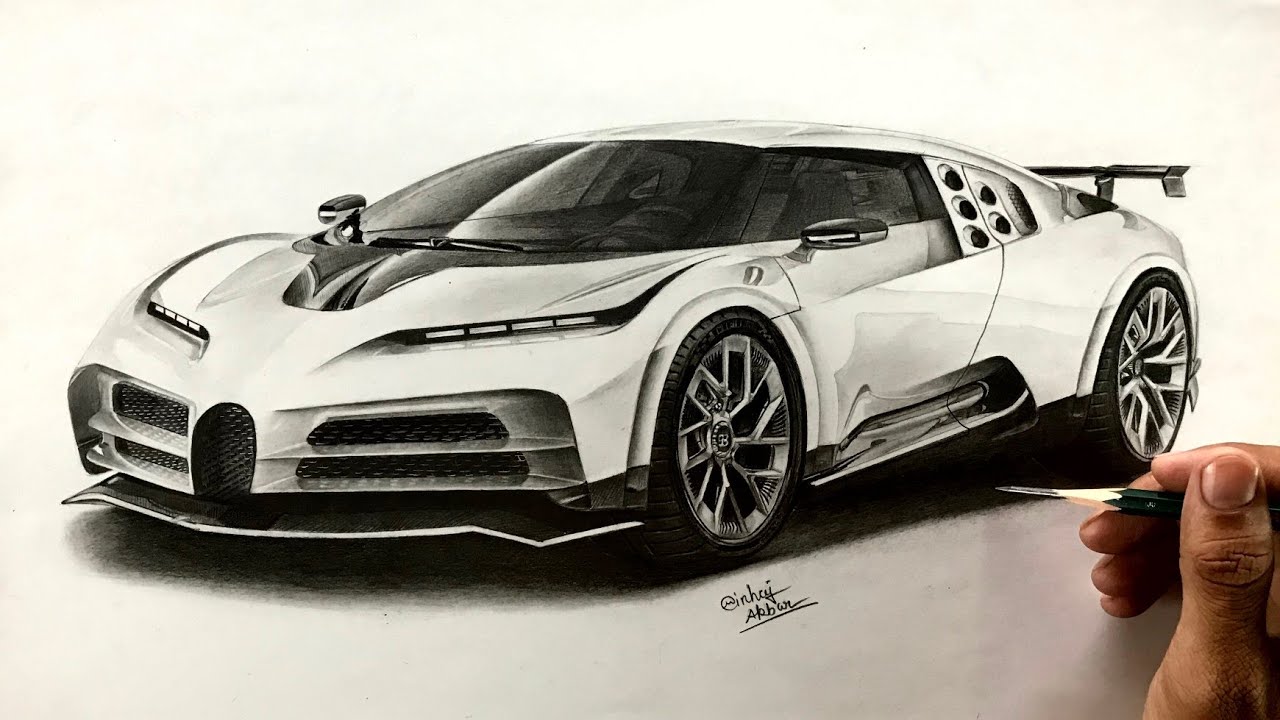 Bugatti Drawings In Pencil