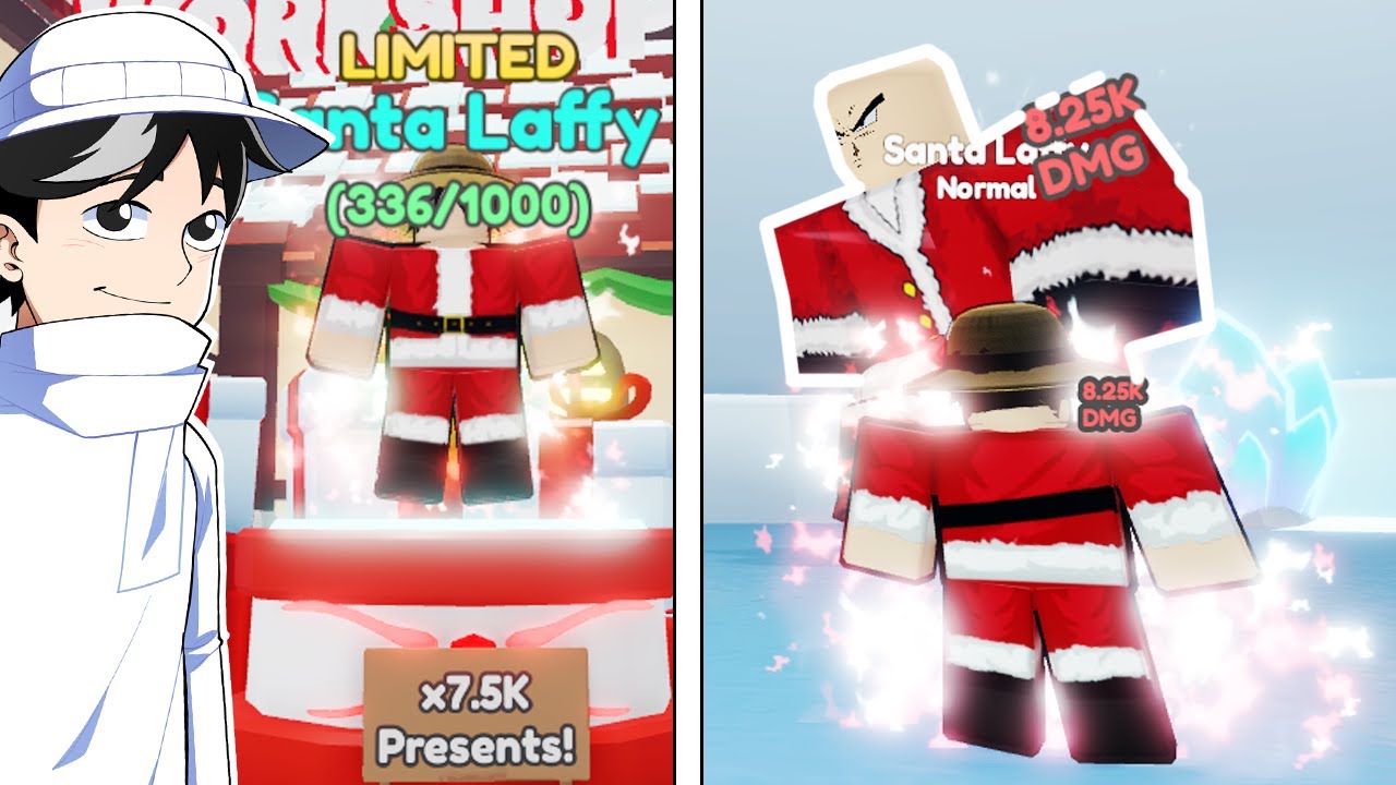 ATUALIZAÇÃO DE NATAL E PEGUEI O LUFFY LIMITADO OP NO ANIME CLICKER ...