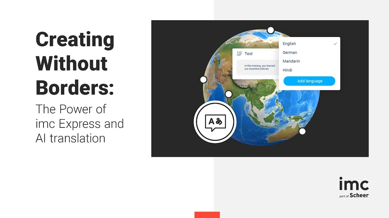 The Power of imc Express and AI translation - YouTube