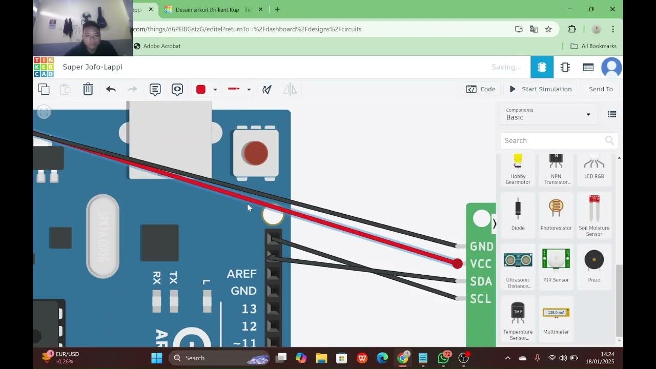 Simulasi Rangkaian Komponen Arduino Sensor Ultrasonic Menggunakan Tinkercad - YouTube