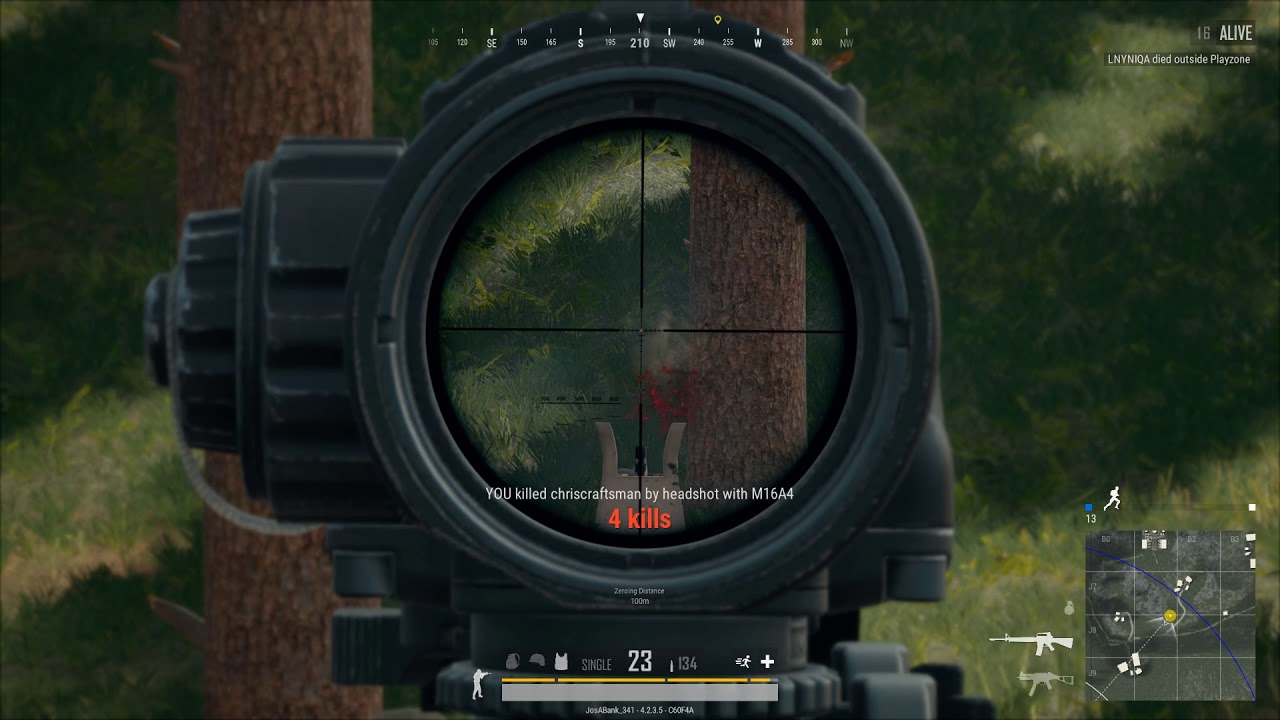 pubg - m16 is fine at the right range - YouTube