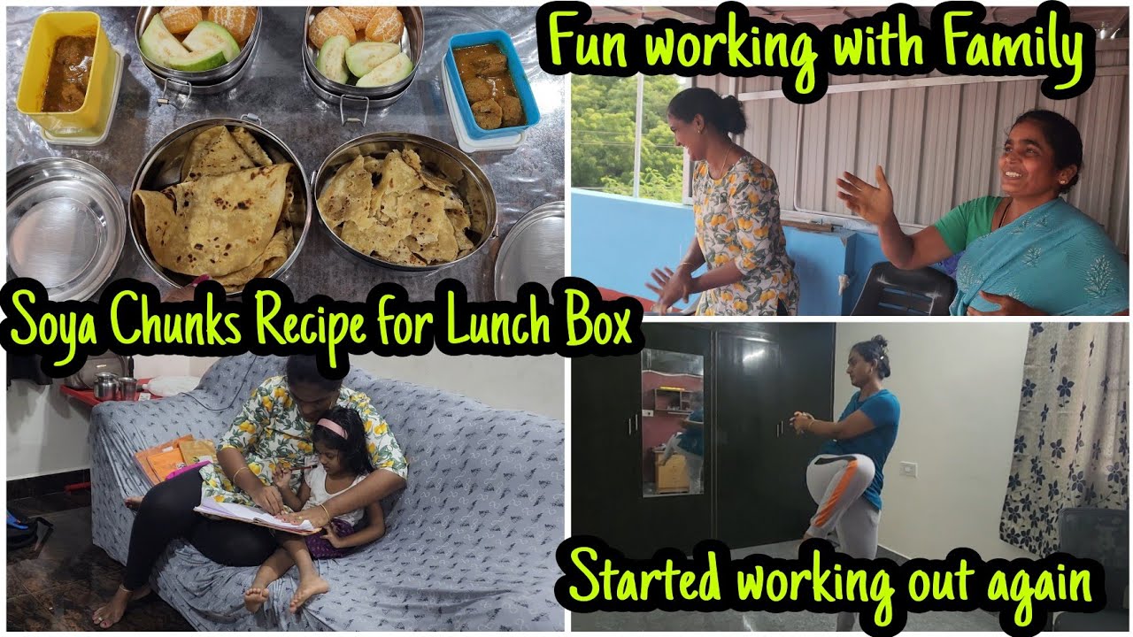 Soya Chunks Recipe for kids lunch box | Started working out again | RK ...