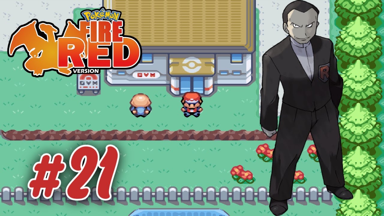 Pokemon FireRed #21 -Thách đấu Gym Leader GIOVANNI - Nhận TM26 ...