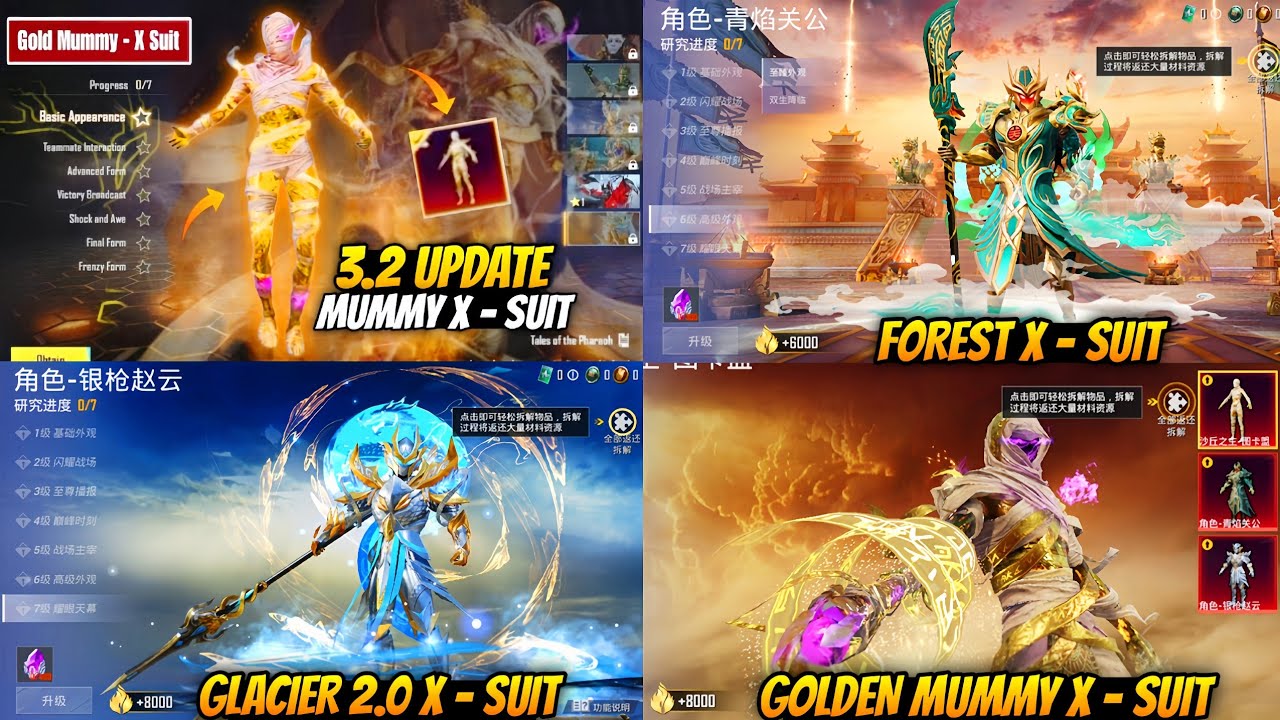 Golden Mummy X Suit Bgmi 3.2 New Update | Next X Suit Bgmi | Next ...