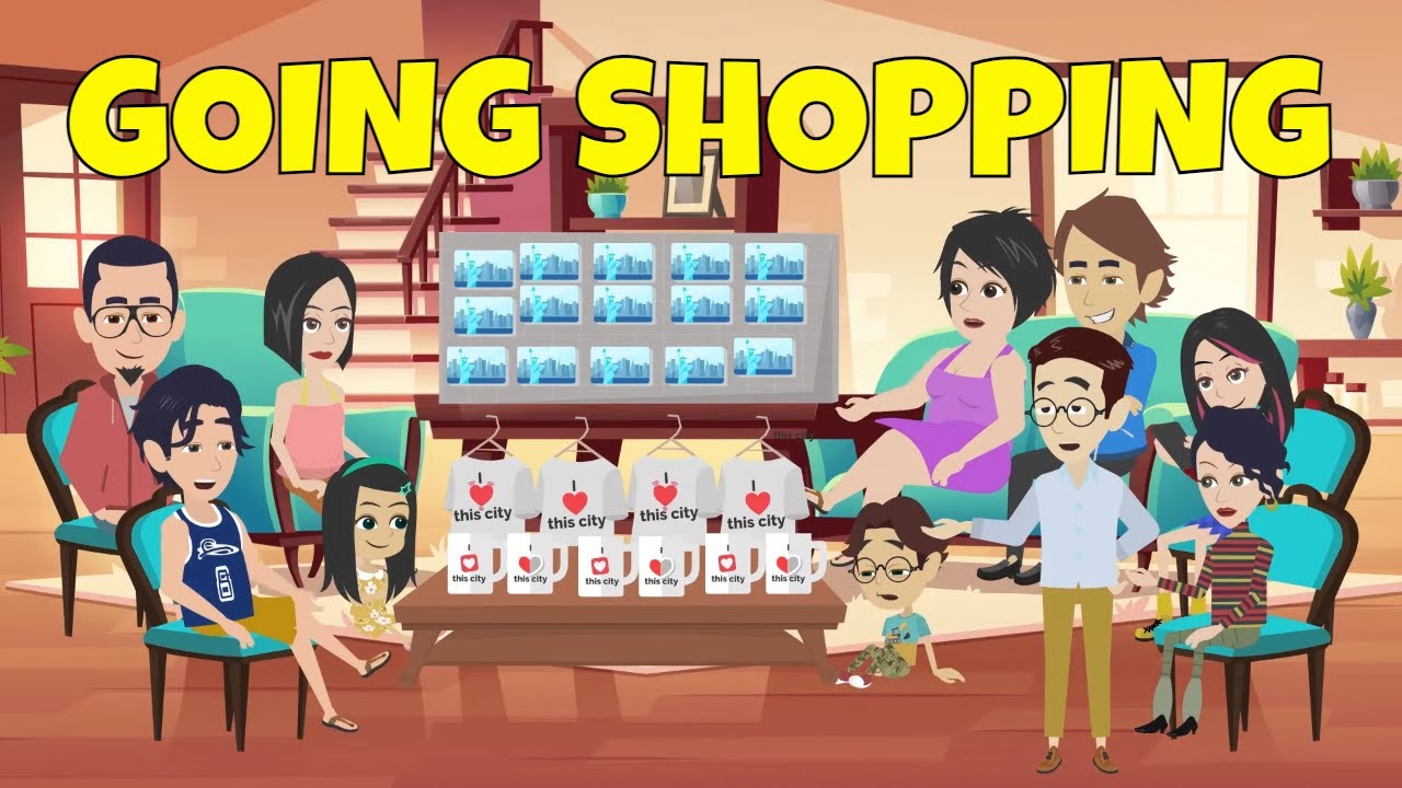 Going Shopping - English Conversations - Beginner to Intermediate Level ...
