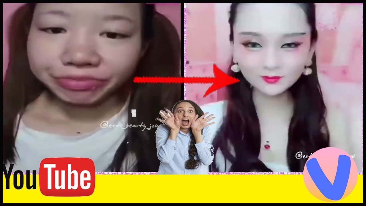 Impressive make up tricks of face transformation - YouTube