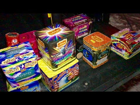 Lighting Fireworks at the Firework Store! - YouTube