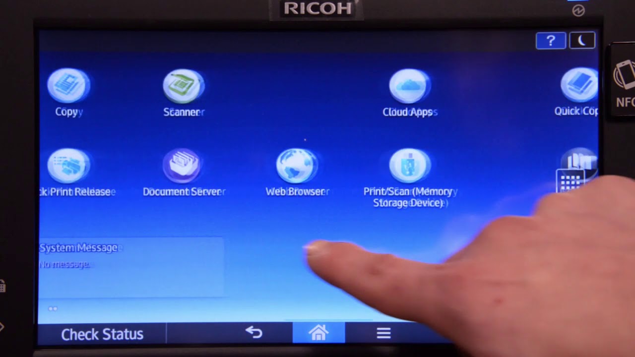 How to get a Meter Read Ricoh MP C Series - YouTube