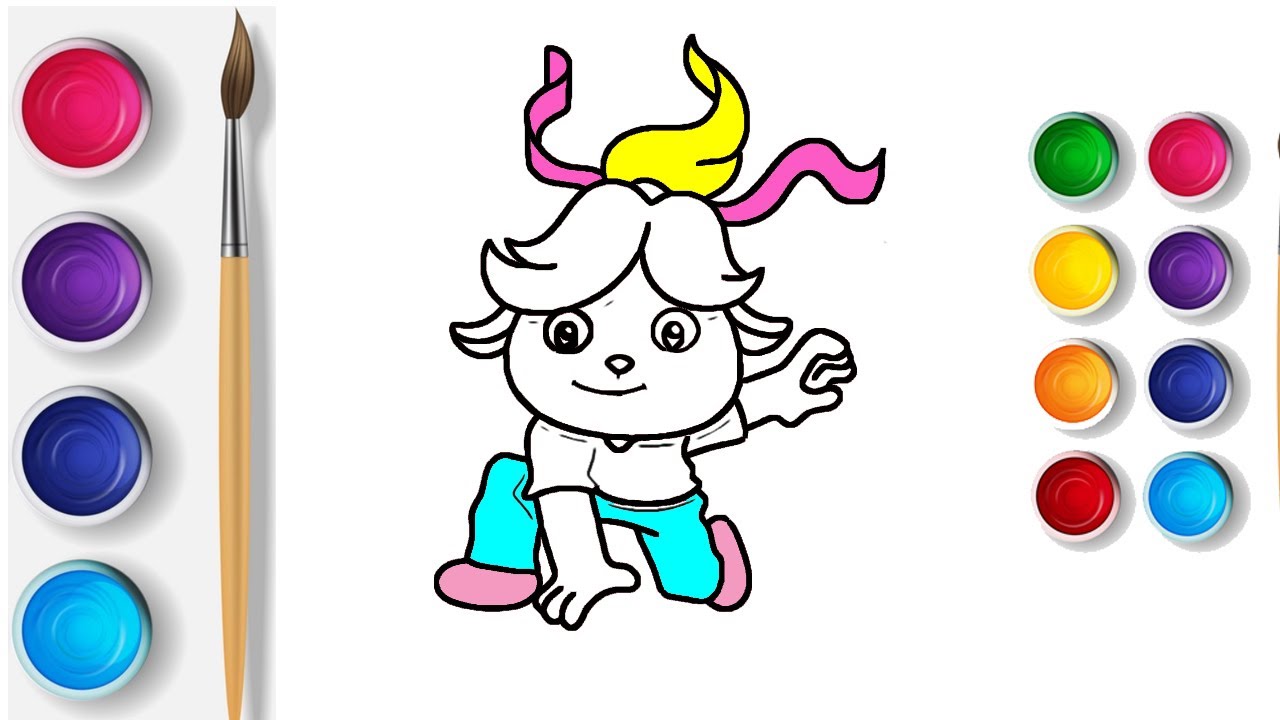 Monster Mash Drawing and Coloring a Cute Monster for YouTube Kids Fun ...