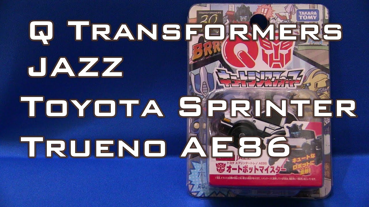Q TRANSFORMERS JAZZ Toyota Sprinter Trueno AE86 Stop motion - YouTube
