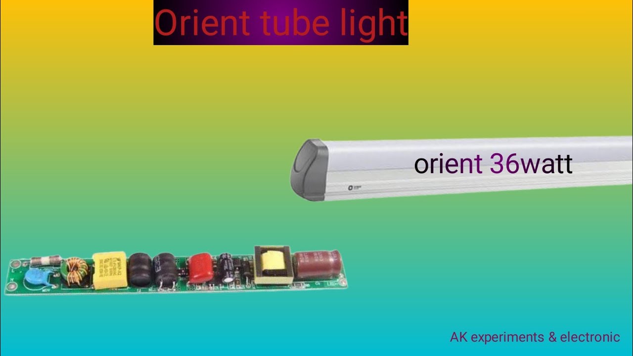 How to repair orient led tube light | 36w led tube repair - YouTube