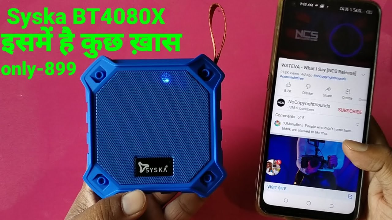 New Syska Bluetooth Speaker Unboxing & Review+Sound Test...... - YouTube