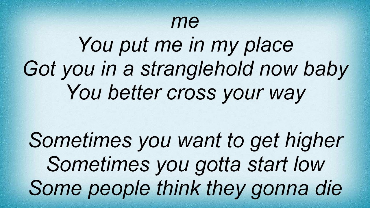 Ted Nugent - Strangle Hold Lyrics - YouTube