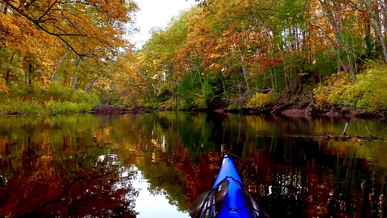 Floating down the Assabet River during the fall, Concord MA - YouTube