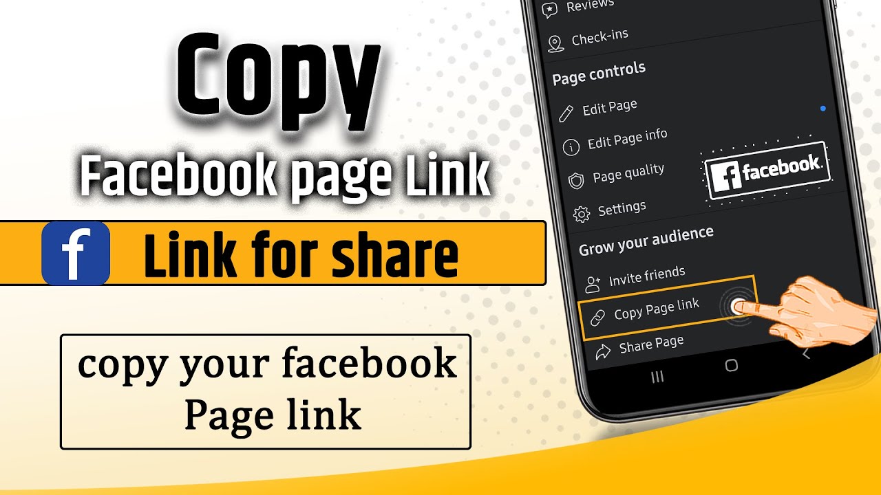 how to copy my facebook page link | facebook page link copy | fb page ...