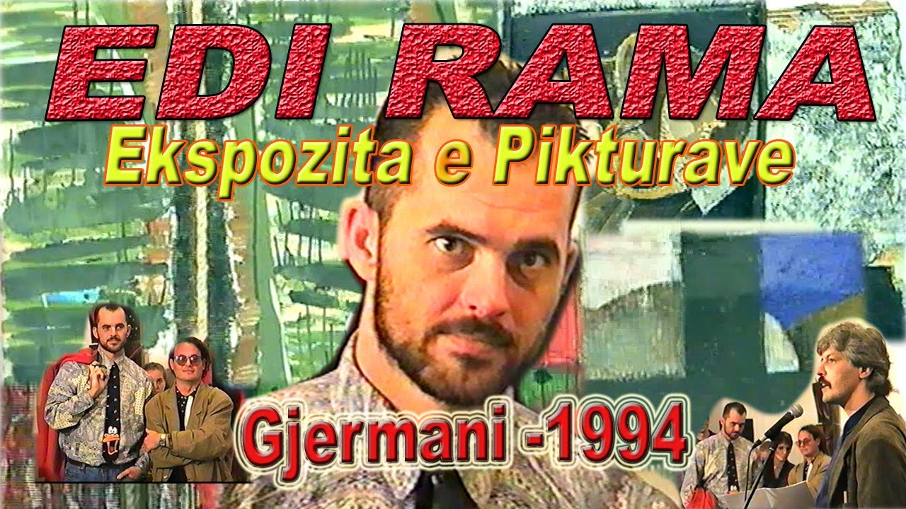 Edi Rama (Kryeministri i Shqiperise) kur ekspozonte piktura ne Gjermani ...