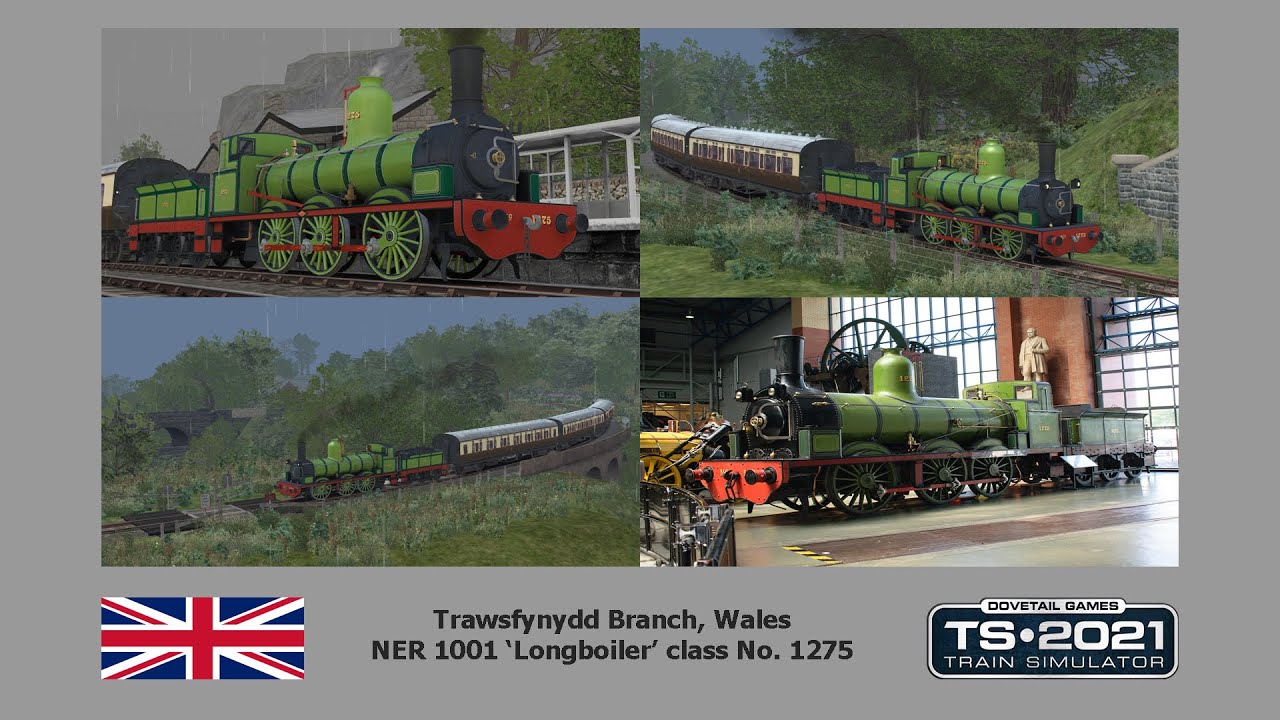 Train Simulator 2021 | NER 1001 class 'Longboiler' on the Trawsfynydd ...
