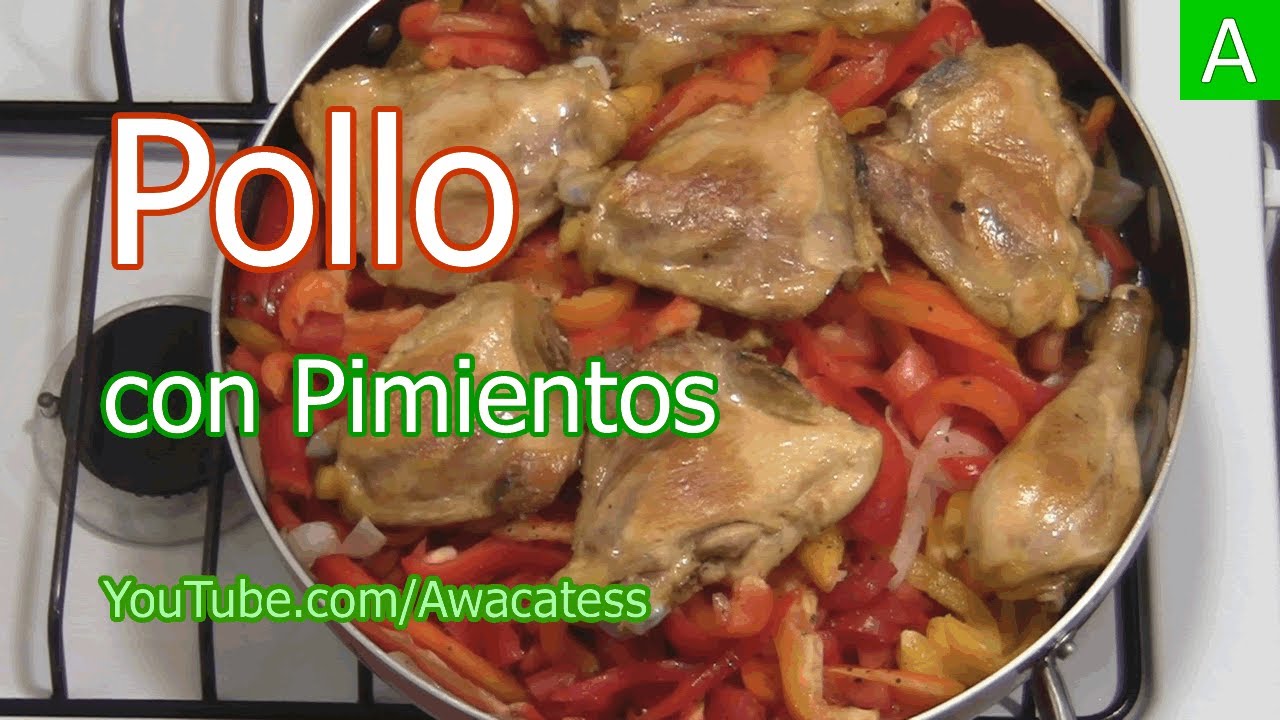Como hacer Pollo con Pimientos morrones rojos/verdes.Recetas de Cocina ...