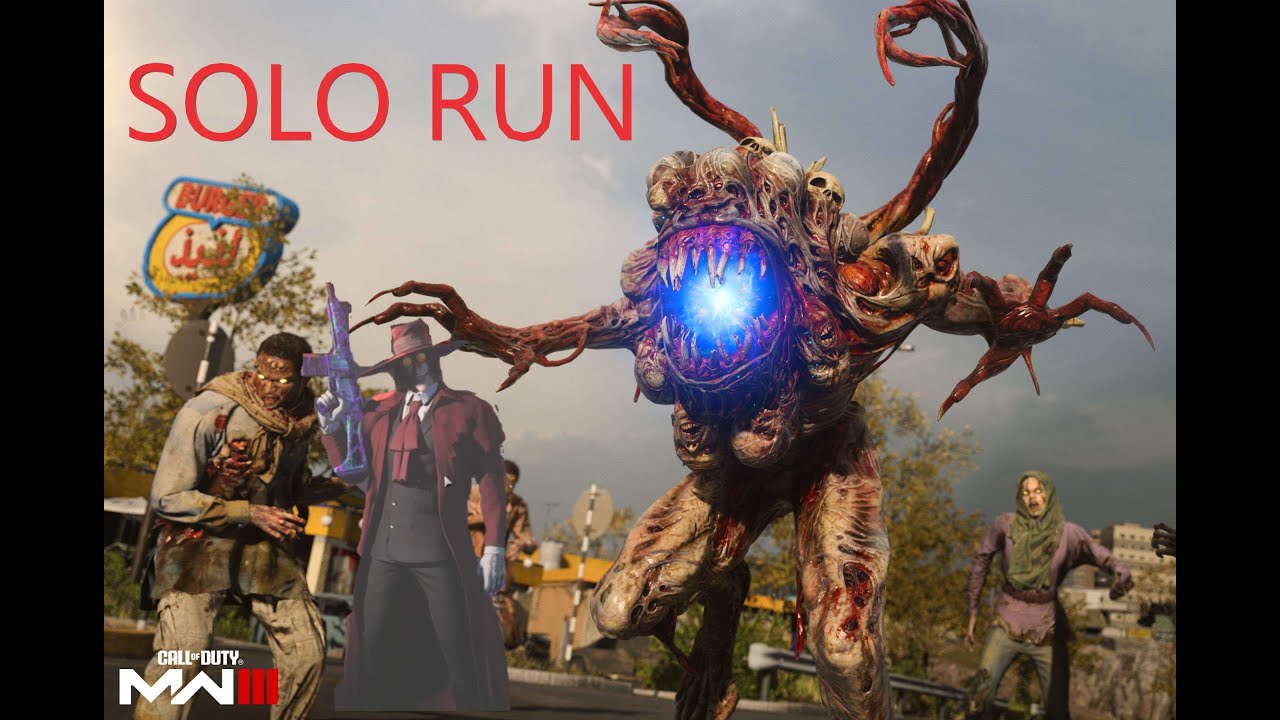 Solo run mw3 zombies how to beat mega abomination. (no commentary ...