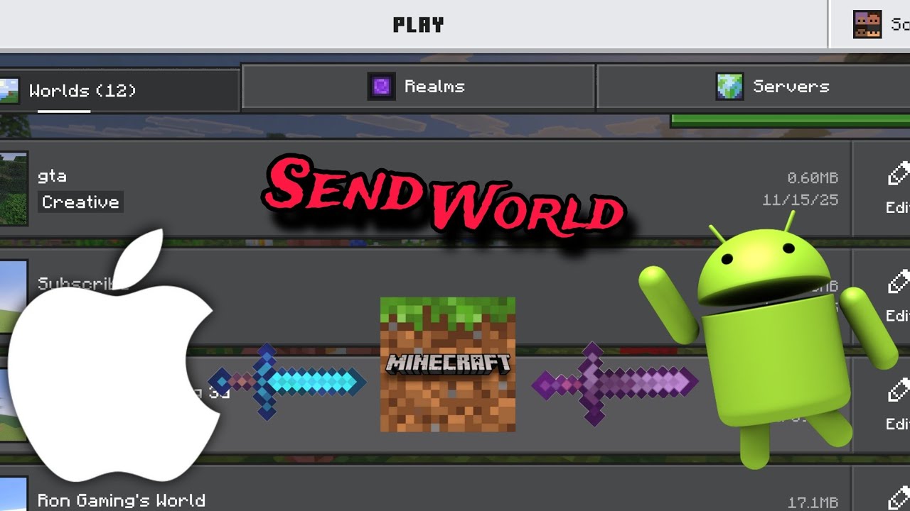 How To Simple Way To Transfer Your Minecraft World Application To ...