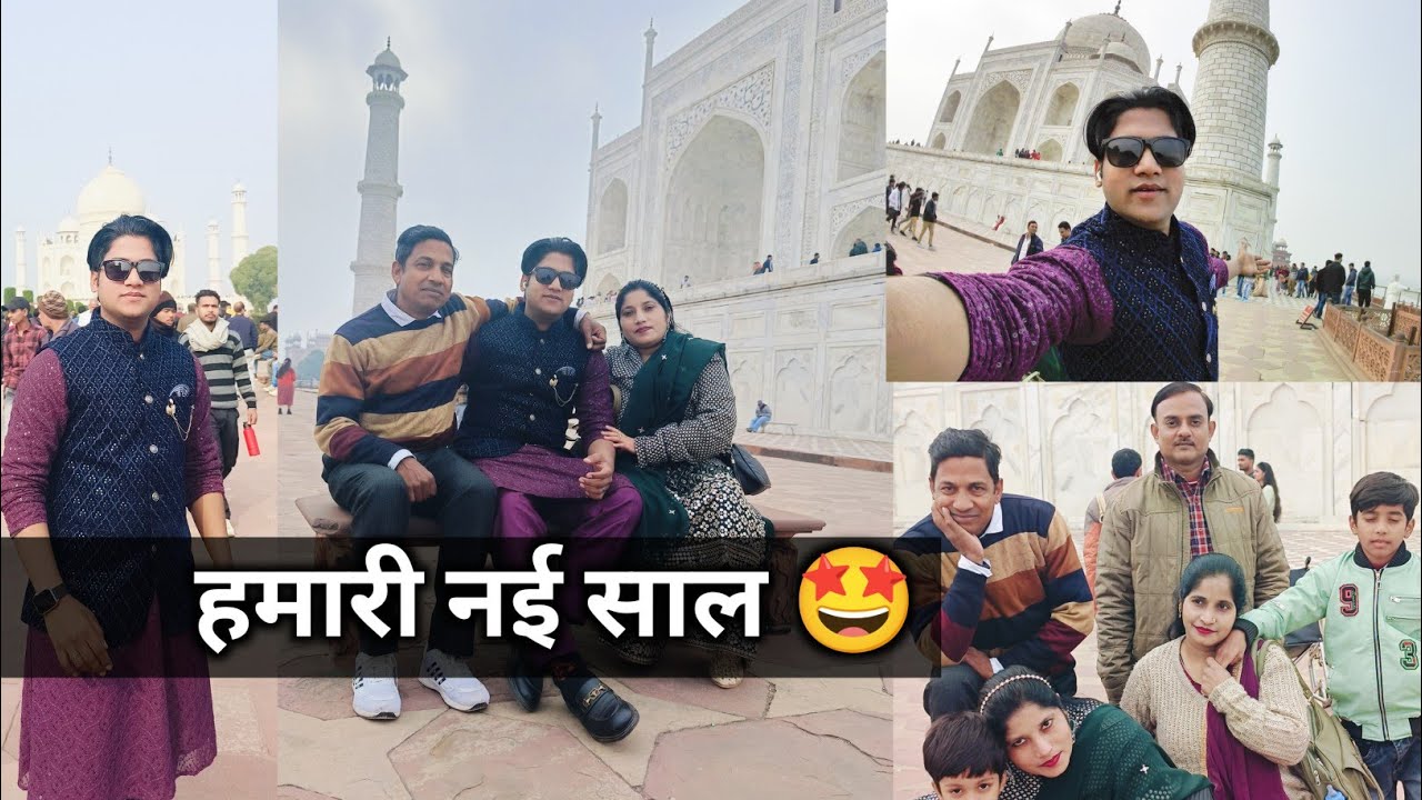 Happy New year Taj Mahal Par 🤩 - YouTube
