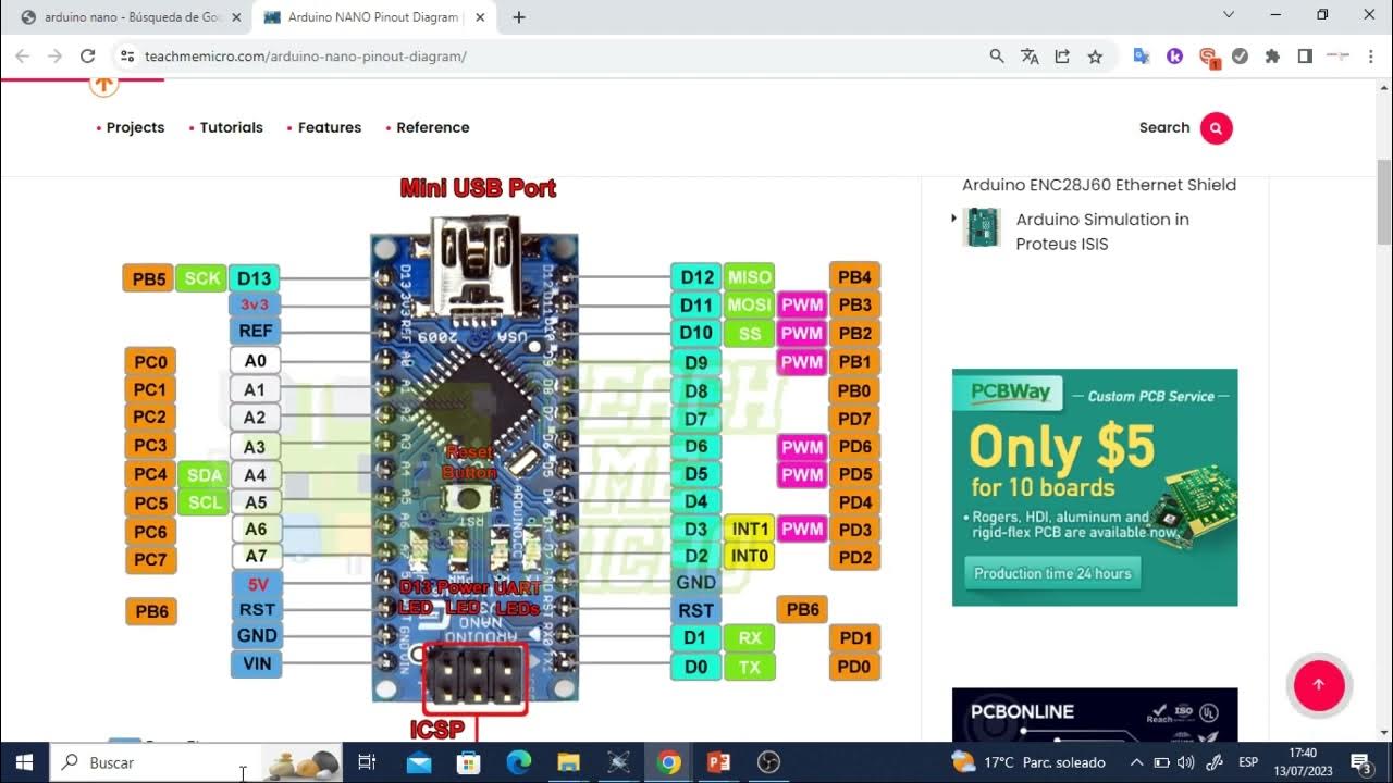 CONFIGURACIÓN DE PUERTOS ATMEGA328P ARDUINO - YouTube