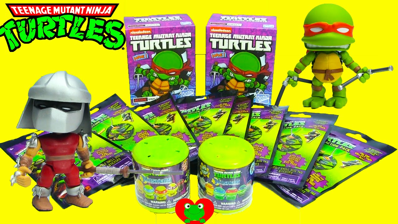 Teenage Mutant Ninja Turtles Action Vinyls, Dog Tags, and Mashems - YouTube