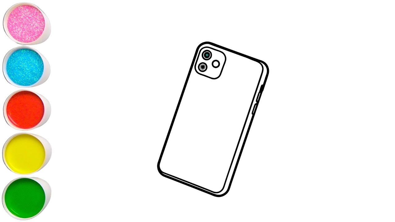 How to draw iphone Pro iPhone Pro Drawing Easy - YouTube