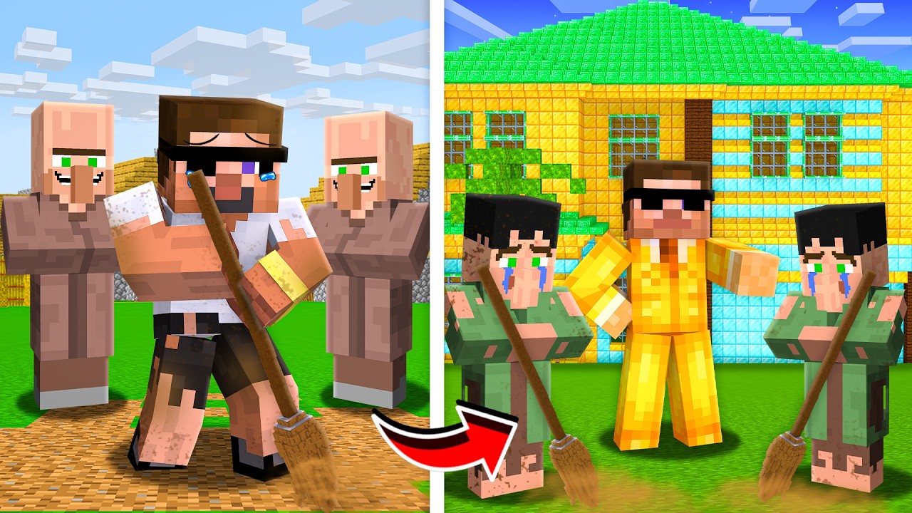 Evolving into POOREST to RICHEST of All In Minecraft! - YouTube