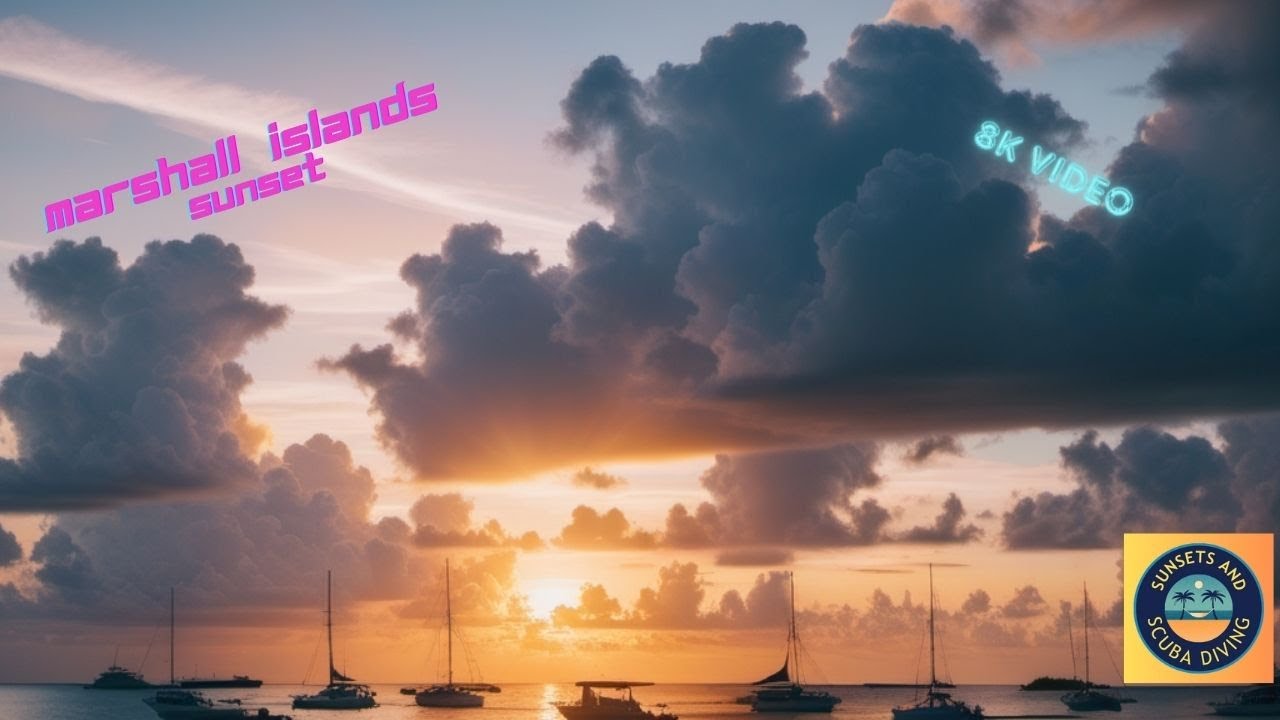 🌅 Mesmerizing Sunset at Emon Beach, Kwajalein Atoll | Nature's ...