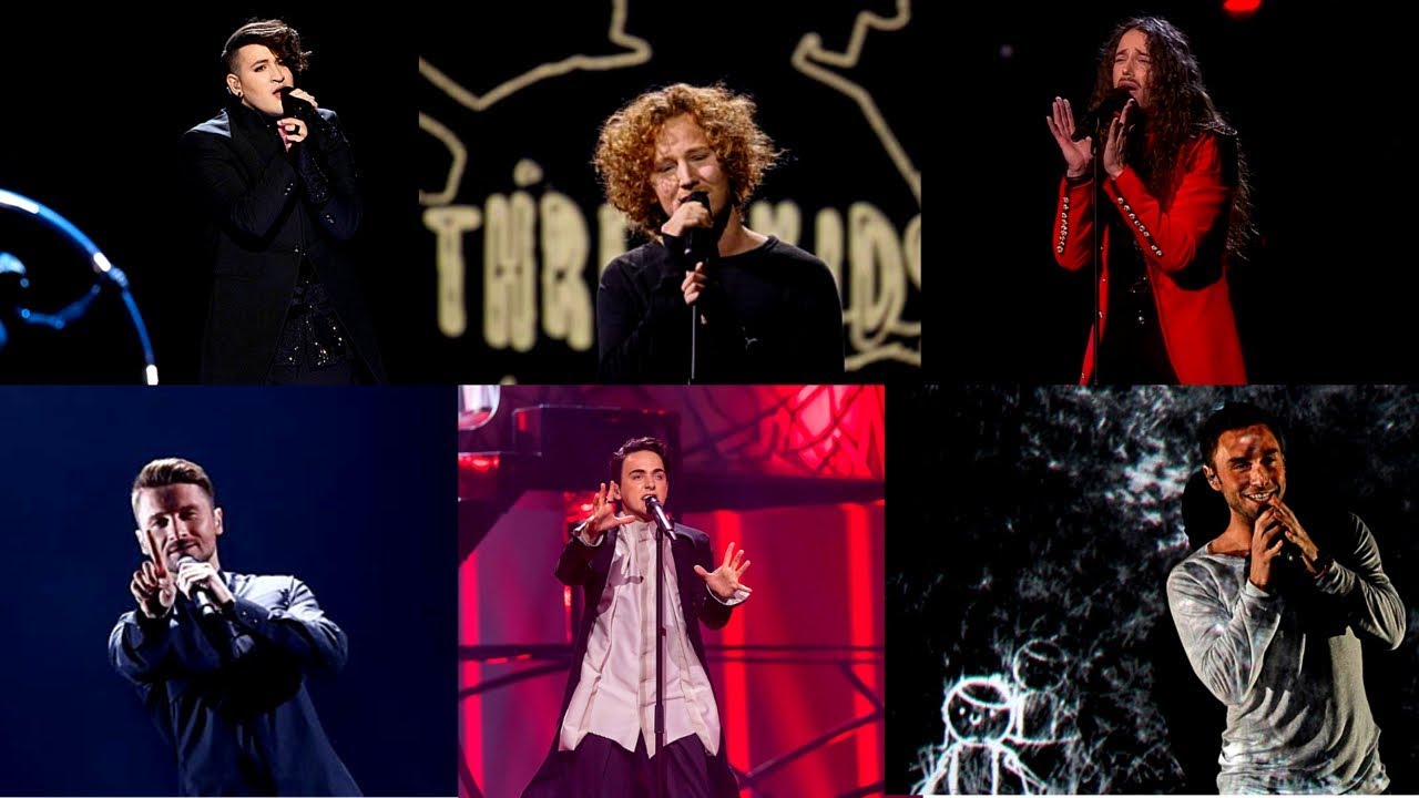 My Top 50 Eurovision Solo Male Entries (1999 - 2018) - YouTube