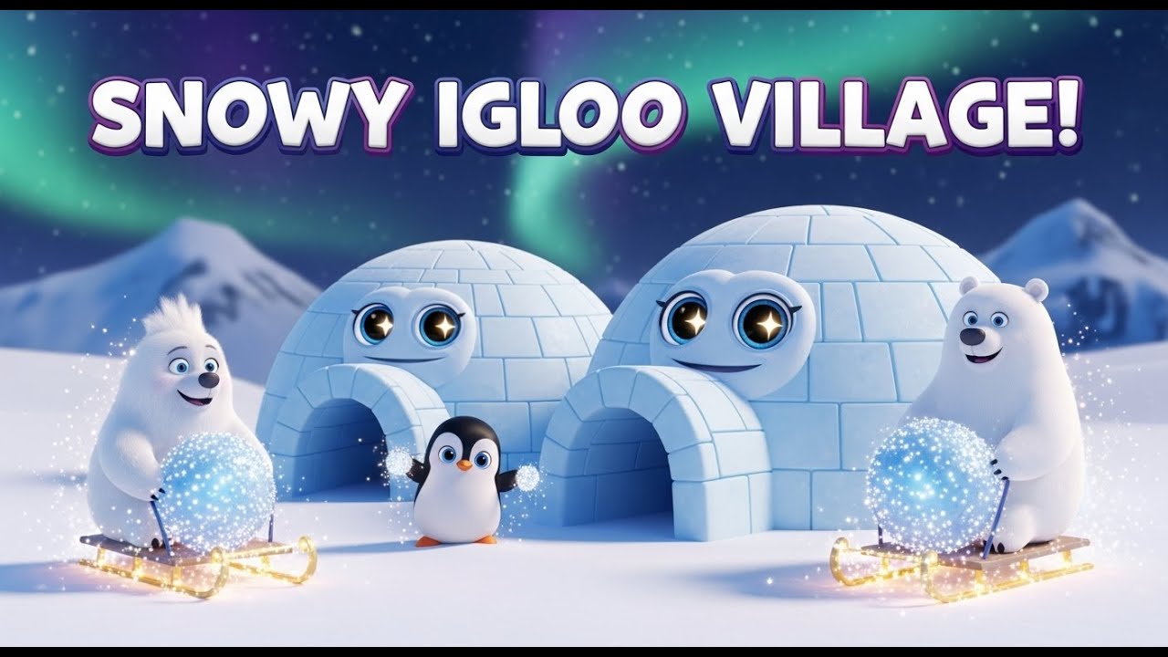Learn Object Names at the Snowy Igloo Village 🏘 | Fun Learning for Kids ...