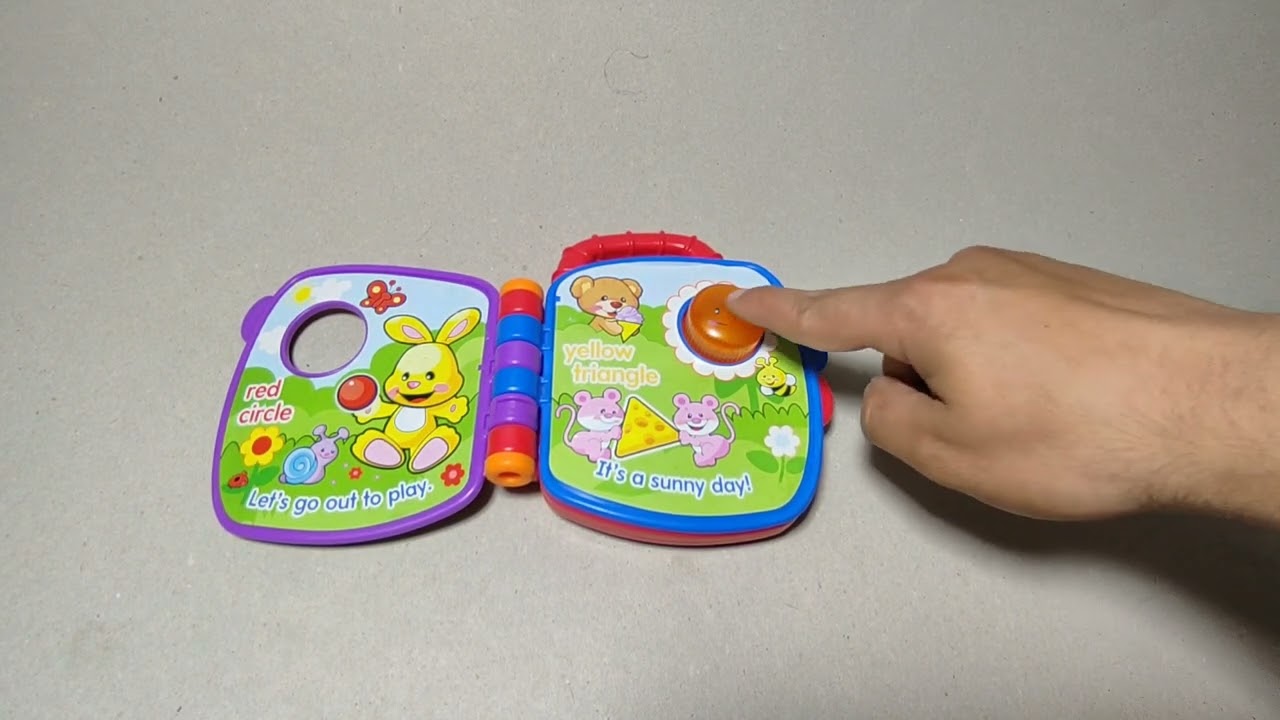 Fisher Price Laugh & Learn Teddy Shapes & Colors Book - YouTube