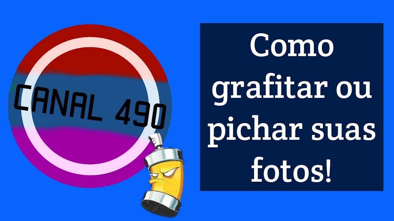 Como grafitar ou pichar suas fotos! - YouTube