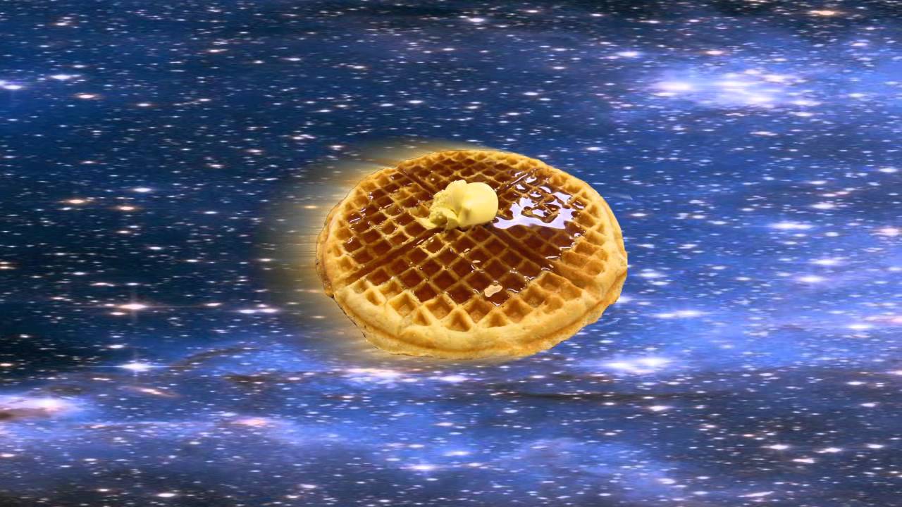 A Waffle Floating In Space - YouTube