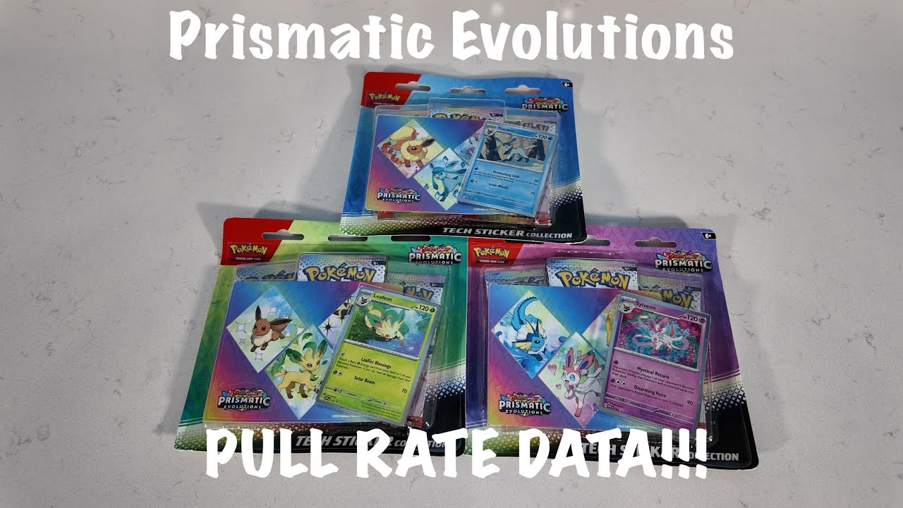 Are Prismatic Evolutions Tech Sticker PULL RATES much better?!?!? - YouTube