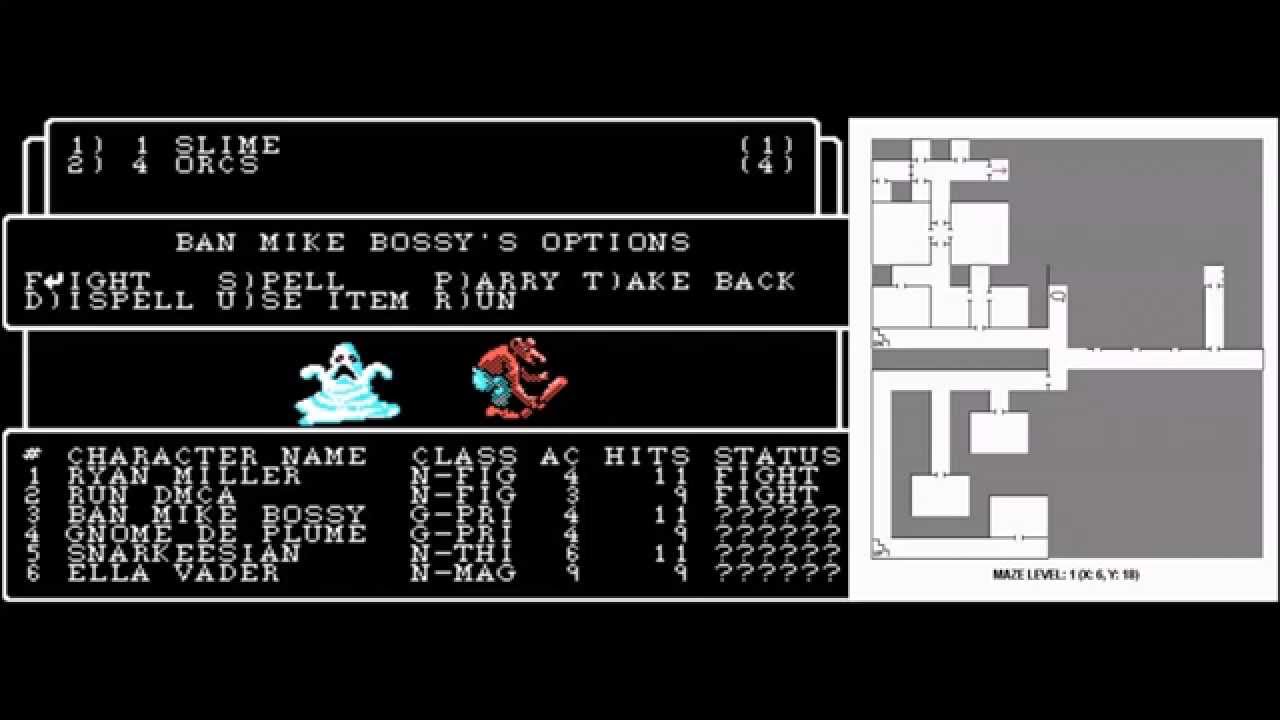 Wizardry 1 Part 004 (Secrets, and Levels, and Spells...Oh My!) - YouTube