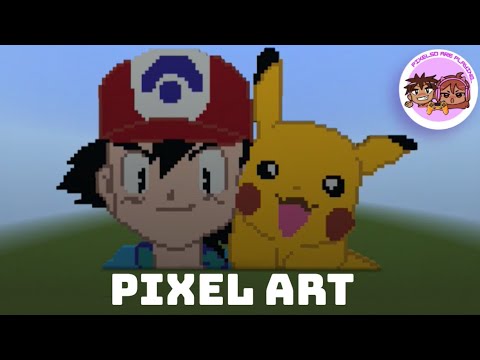 Ash & Pikachu - Minecraft Pixel Art ASMR - YouTube